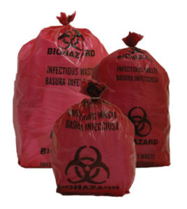 Small Red Biohazard Waste Bags | Lighthouse Distributor Services